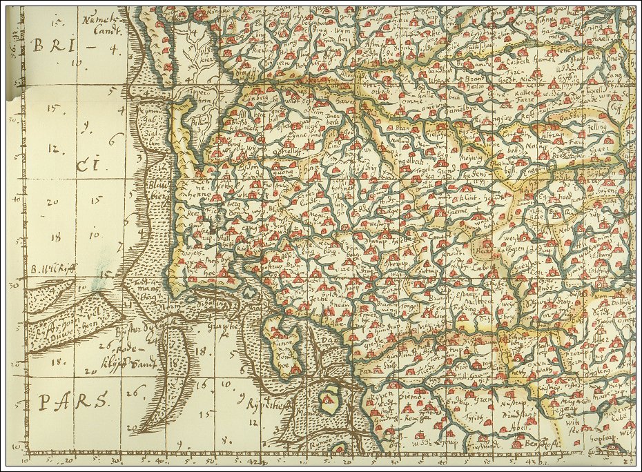 Johannes Mejer: Kort over Det danske Rige: Fanø. Kort 9